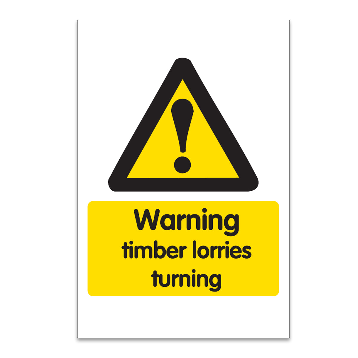 Warning Timber Lorries Turning – Meon Forestry